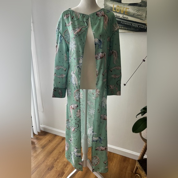 Zara | Dresses | Zara Long Flowing Limited Edition Zodiac Printed ...